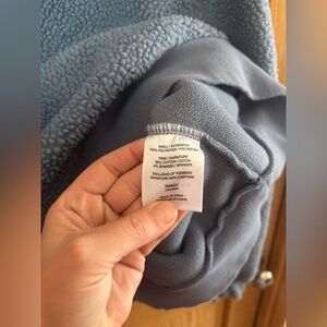 Mondetta | Sweaters | Mondetta Blue And Rose Gold Fuzzy Teddy Quarter ...